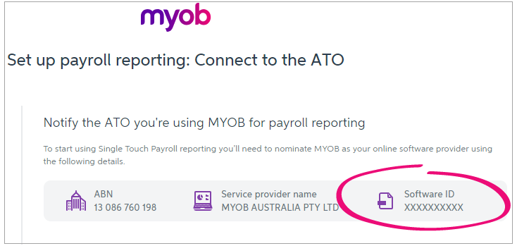 Setup MYOB Single Touch Payroll