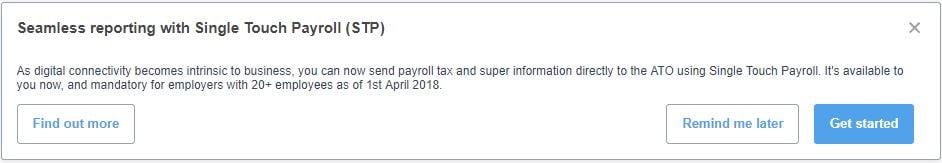 Setup Xero Single Touch Payroll
